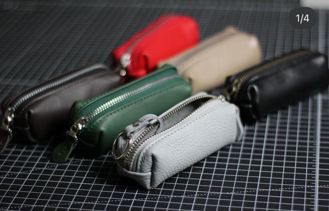 Hand Made Key Holder Case, Personalized Leather Key Holder, Leather Key ...