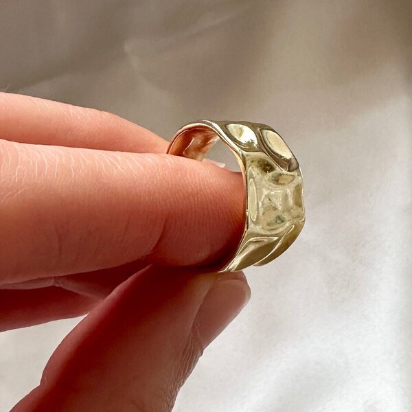 Chunky Gold Ring - Etsy