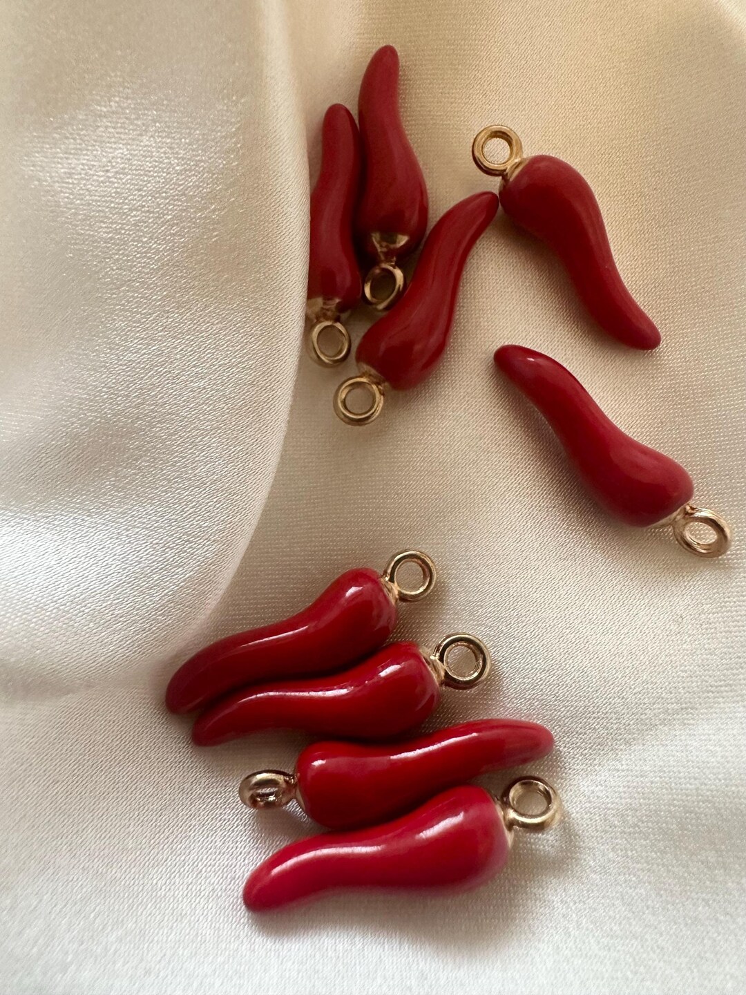 Chilli Pepper Charm Mini Chilli Jewellery Making DIY Jewellery Charm ...