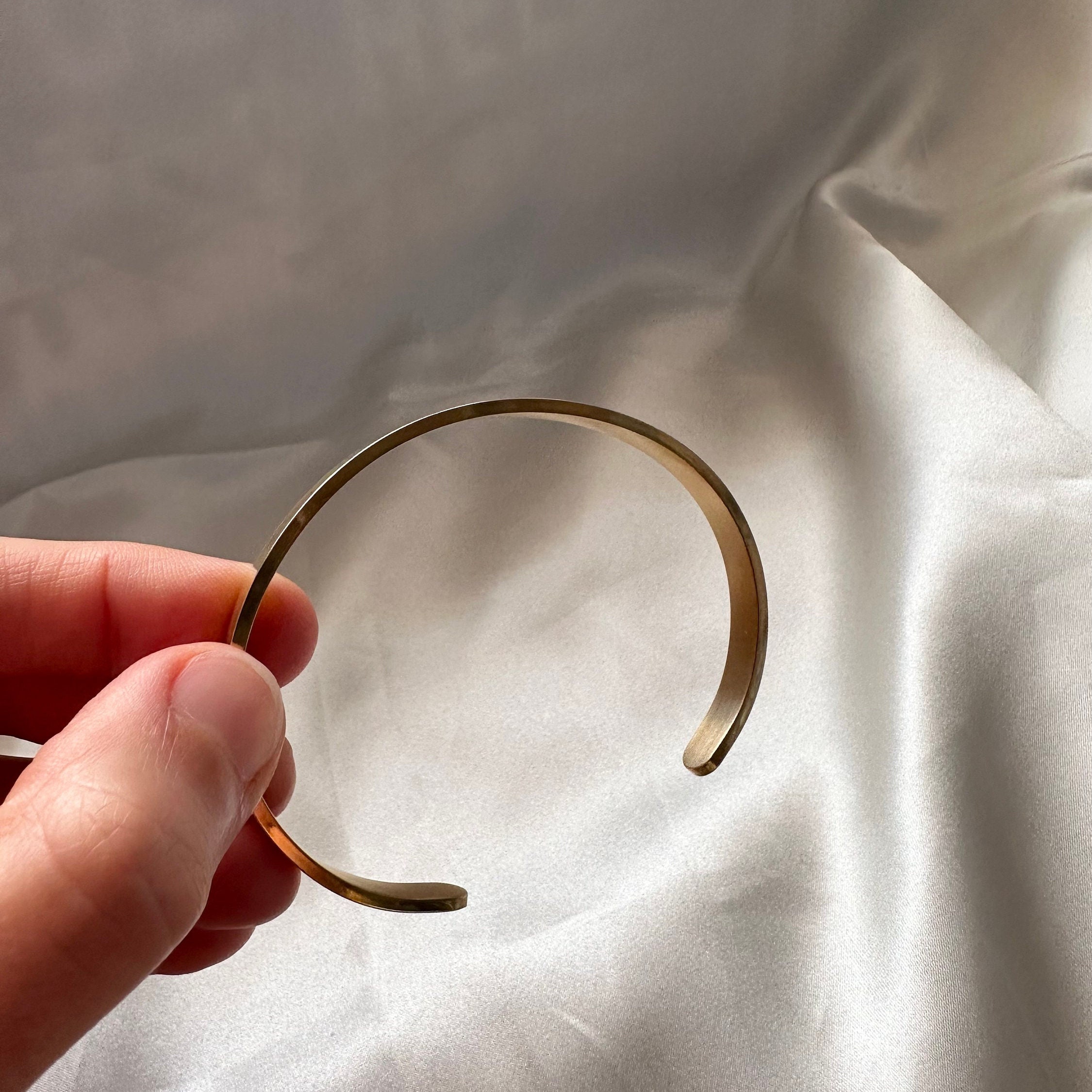 Plain Gold Adjustable Bangle Bracelet, Gold Bangle, Gold Cuff ...