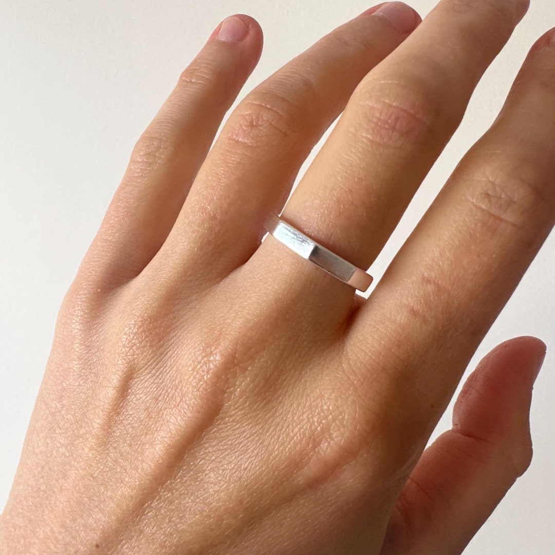 Small Silver Ring, Silver Pinkie Ring, Adjustable Ring, Silver ...
