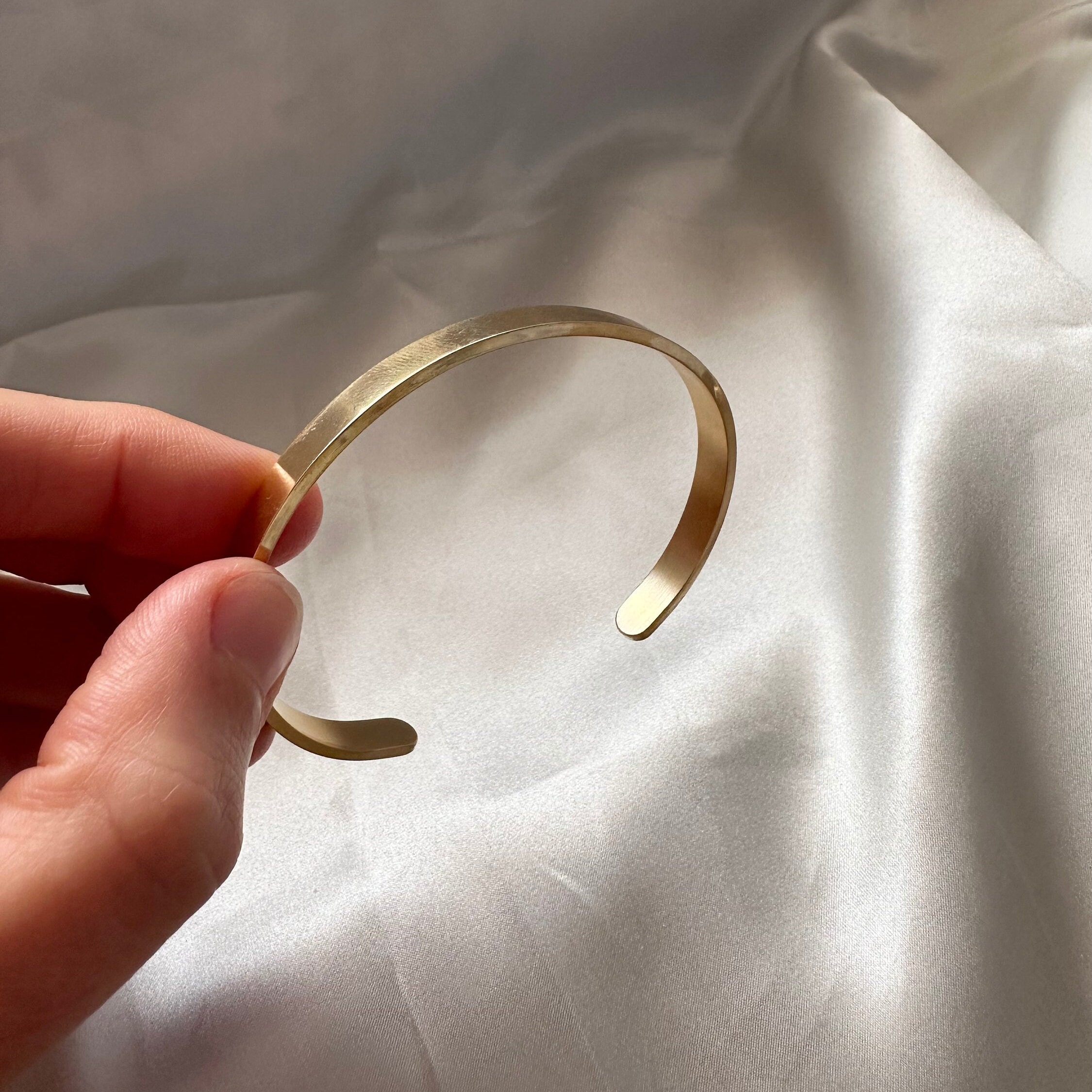 Plain Gold Adjustable Bangle Bracelet, Gold Bangle, Gold Cuff ...