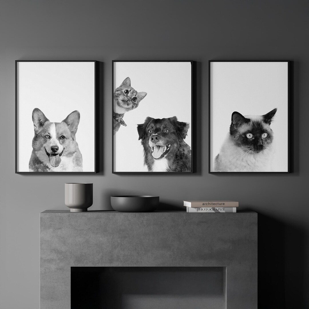 Custom Pet Portraits, Peek-a-boo Portrait, Dog Portrait, Digital ...