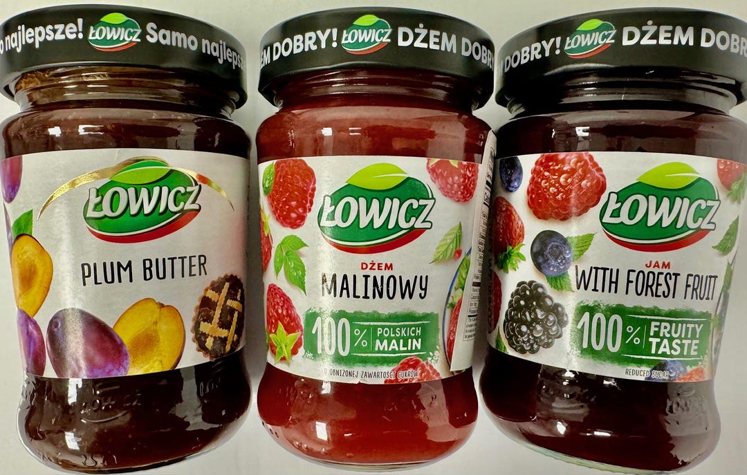Polish Jam Sampler – 3 Classic Flavors by Łowicz Poland - Etsy