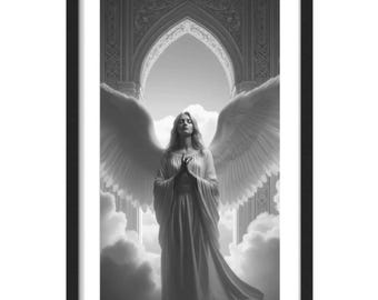 Framed Guardian Angel Gift Angel Poster Angel Wall Art Home Decor ...