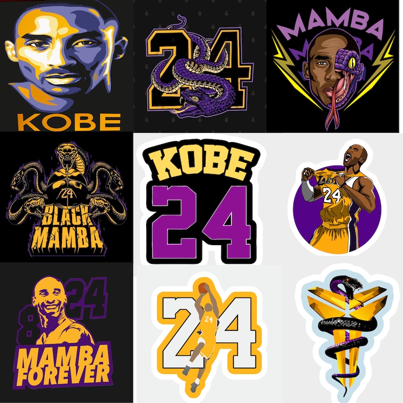 Kobe Bryant SVG Bundle,kobe Bryant PNG Bundle,basketball Star SVG - Etsy