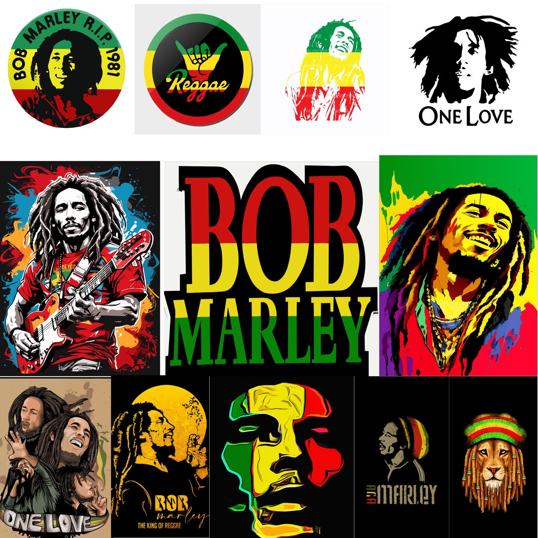 Bob Marley SVG-PNG Bundle, Bobmarley Vector, Bobmarley Cutfile ...