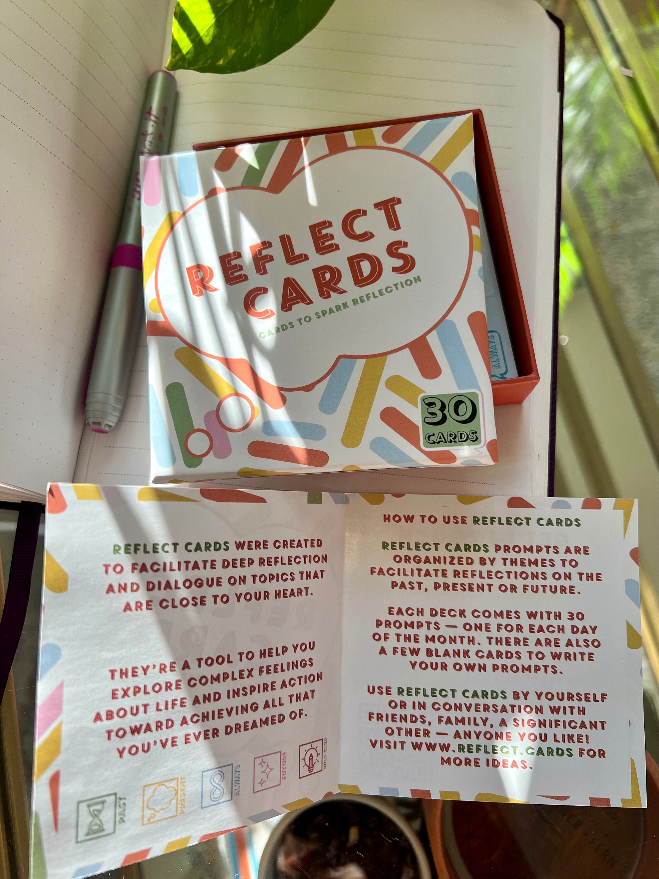 Reflect Cards - 30 Journal Prompt Cards for Daily Reflection ...