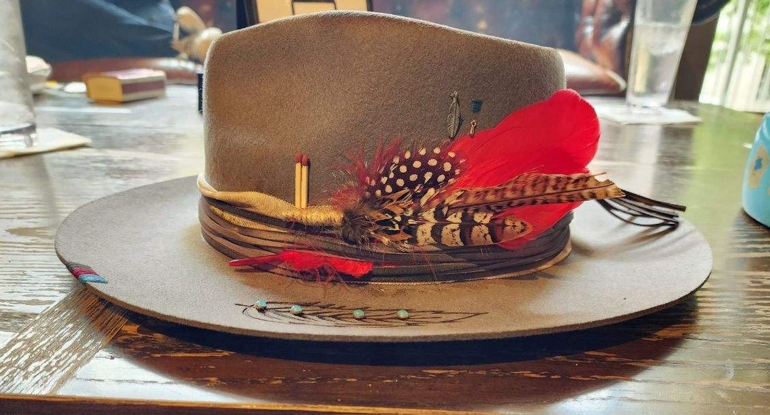 Gray Fedora Hat, Fedora Hat, Wide Brim Hat, Flat Brim, Stiff Brim ...