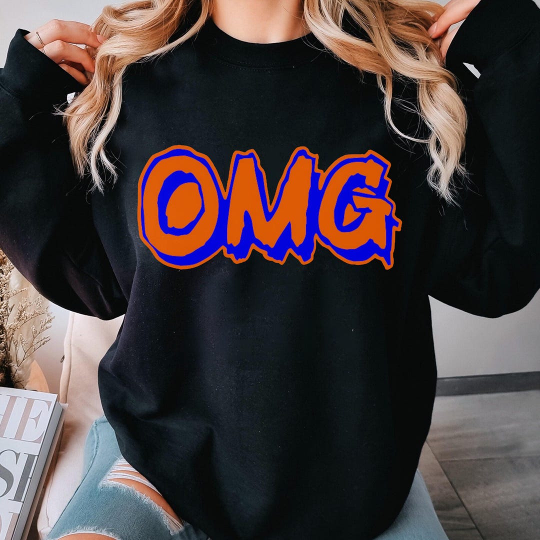 OMG Mets Sweatshirt, New York Baseball Shirt, Vintage Mets Crewneck ...