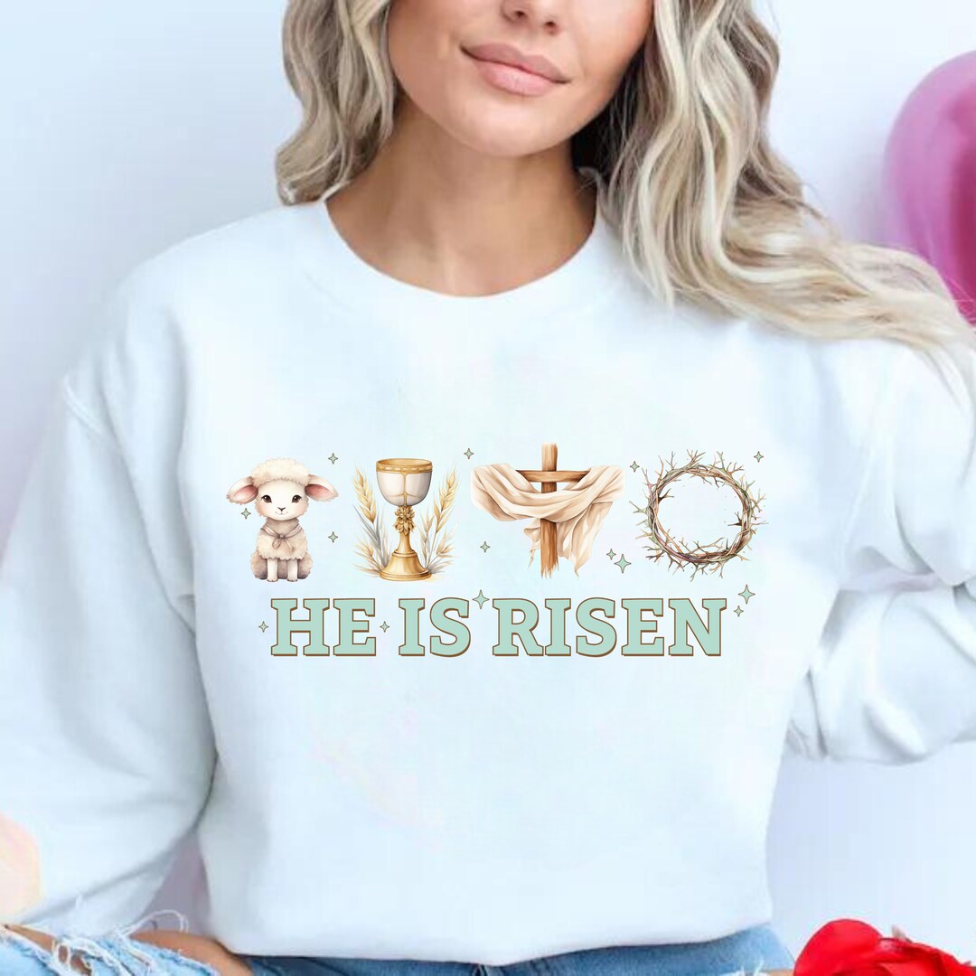Jesus Easter Shirt Resurrection Sunday Easter Sweatshirt Easter Shirt ...