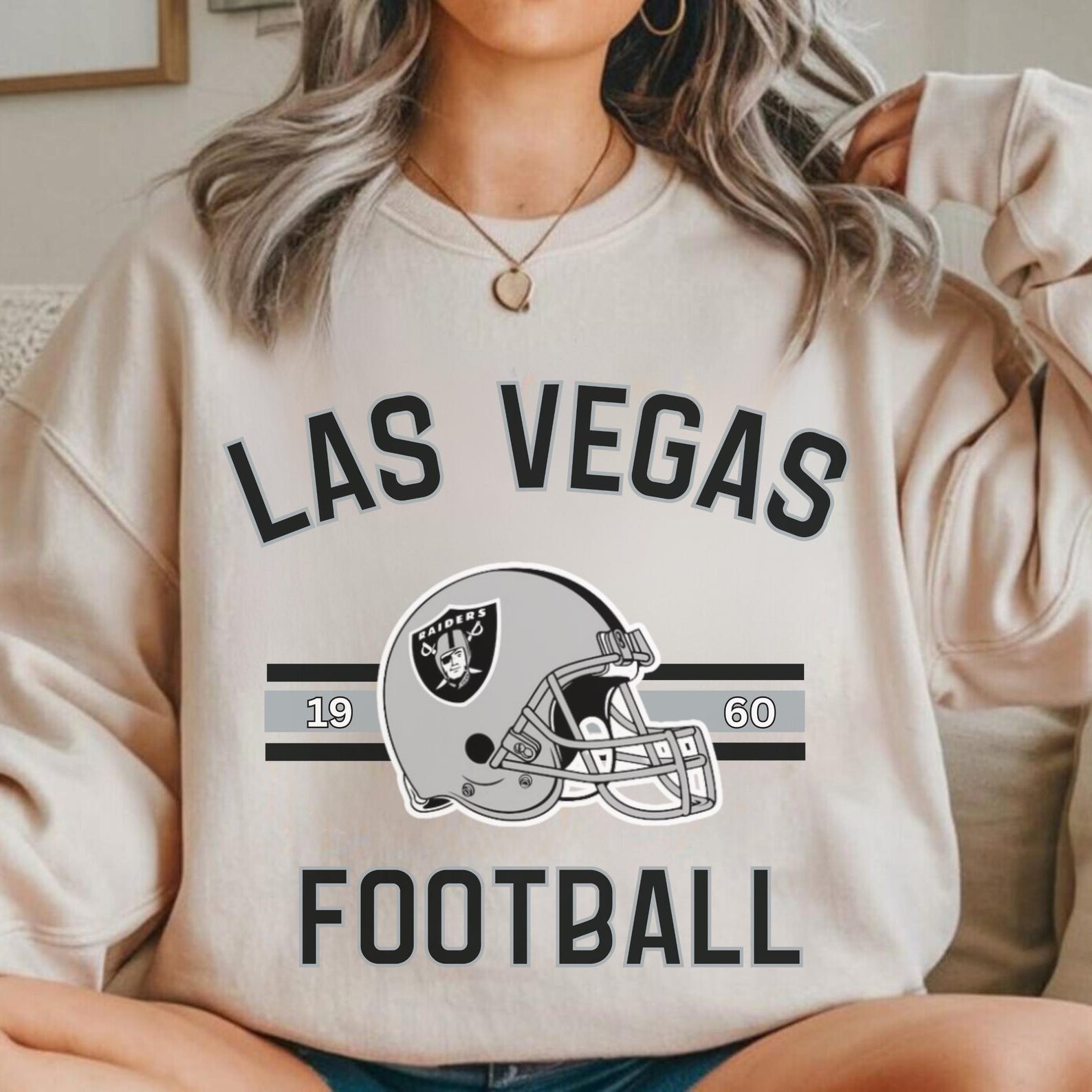 Las Vegas Football Sweatshirt,raiders Football Shirt,las Vegas Raiders ...