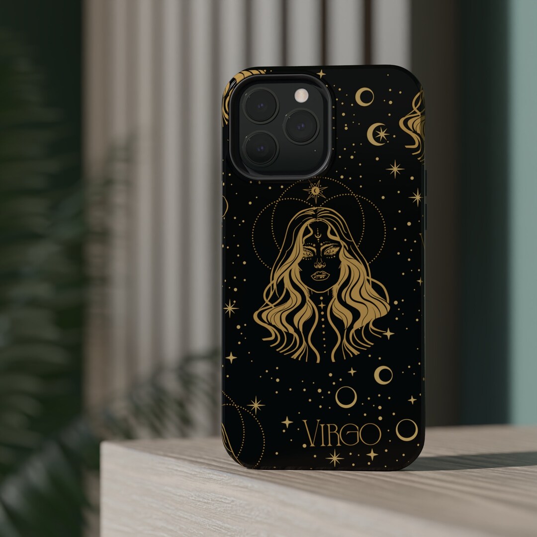 Luxury Gold Print Virgo Zodiac Sign Phone Case to Fit ALL Models iPhone ...