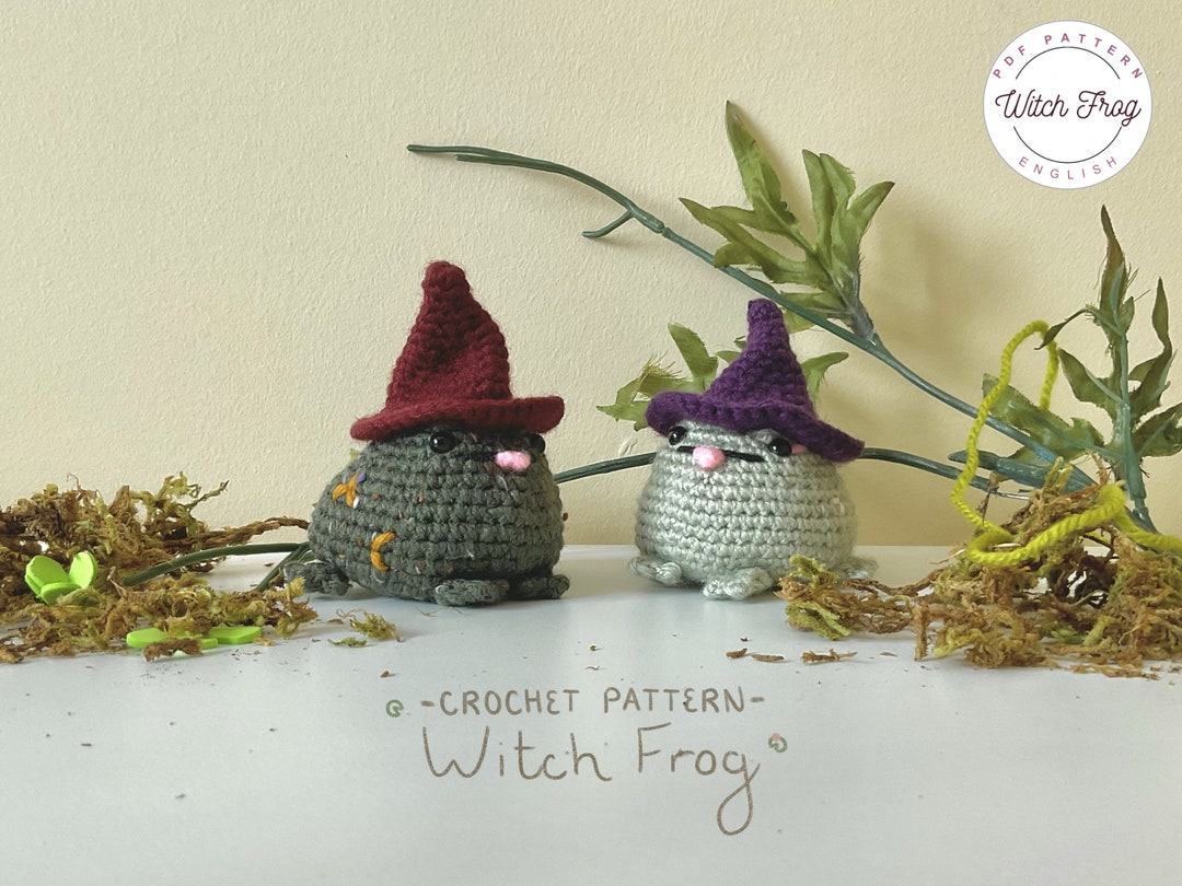 Witch Frog Crochet Pattern: Magic Frog Amigurumi, Instant Download PDF ...