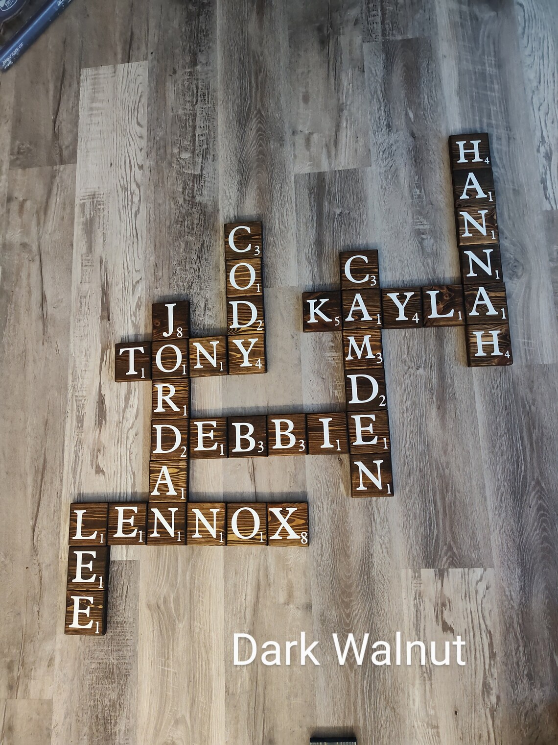 Handmade Wooden Scrabble Tiles for Wall Decor - Etsy