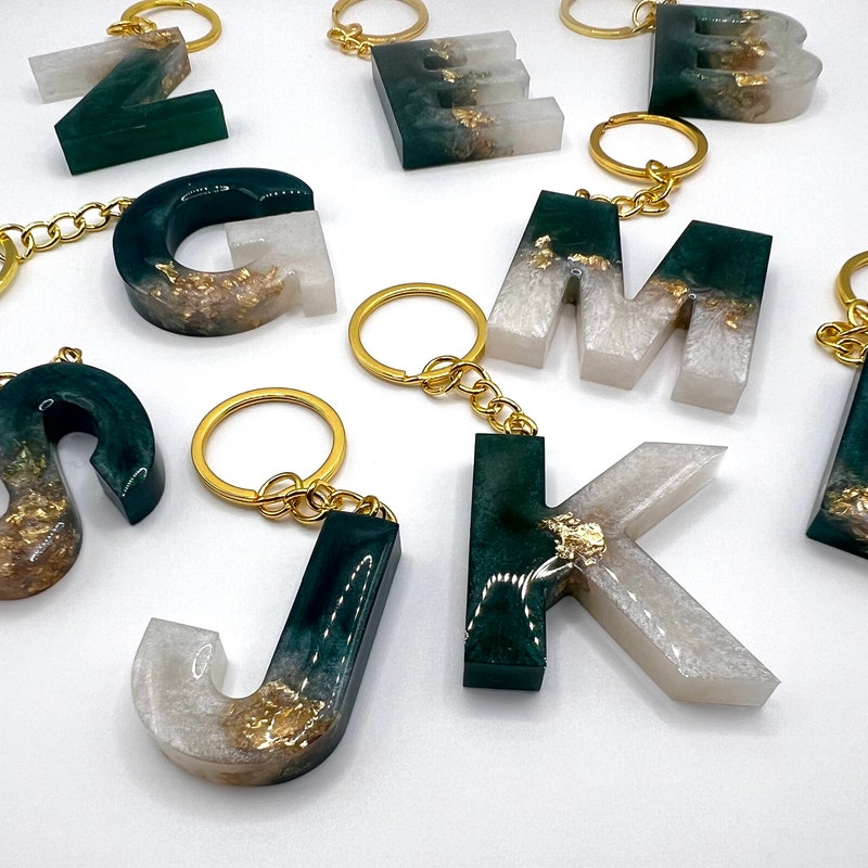 Alphabet Keychain - Etsy