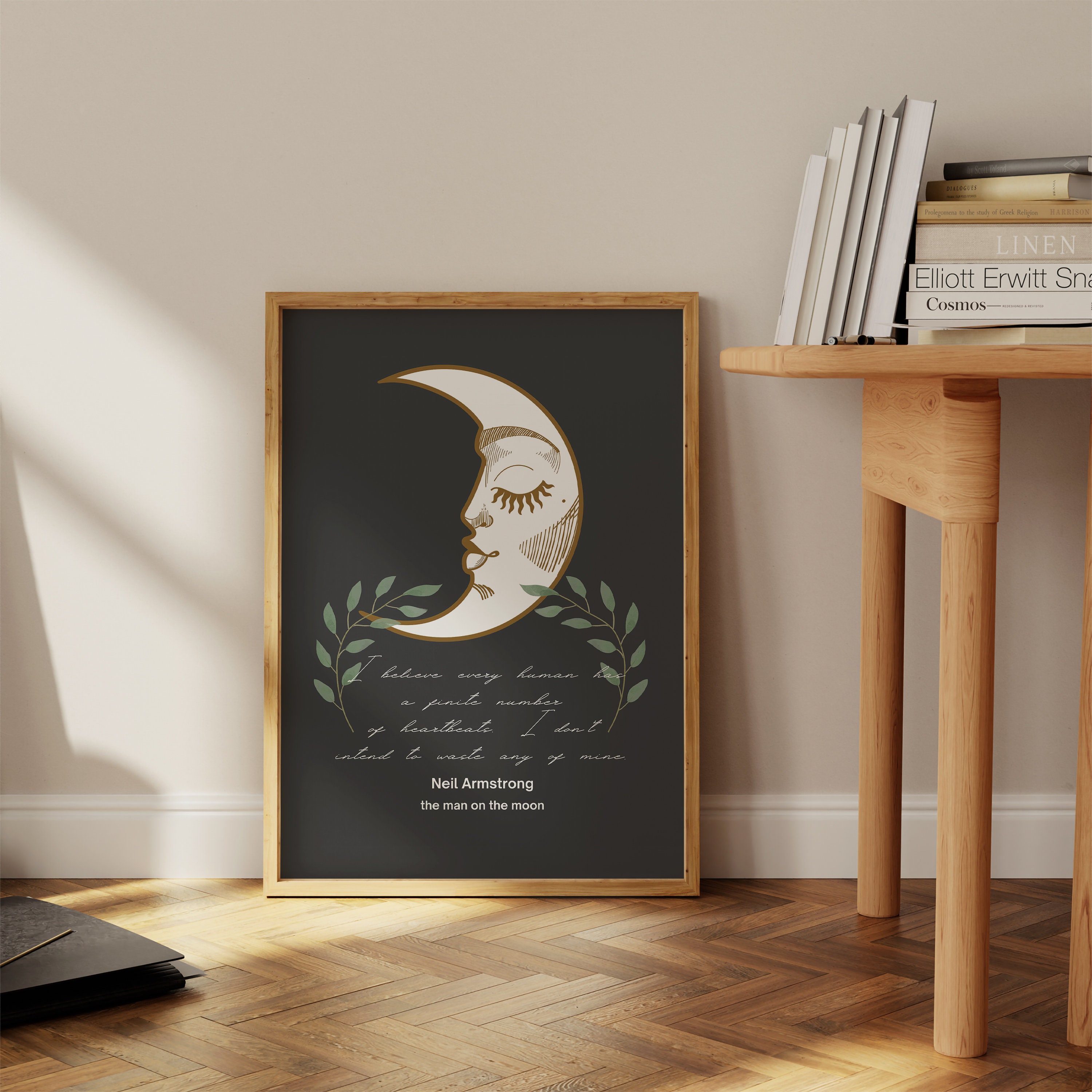 Boho Quote Art Minimalist Dark Poster Printable | Motivational Digital ...