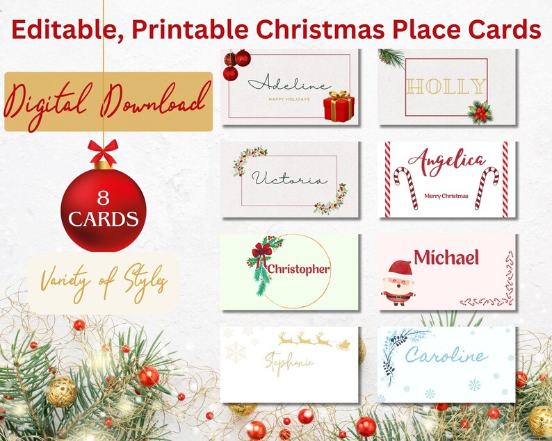 Christmas Bundle Printables PDF Christmasparty Templates Instant ...