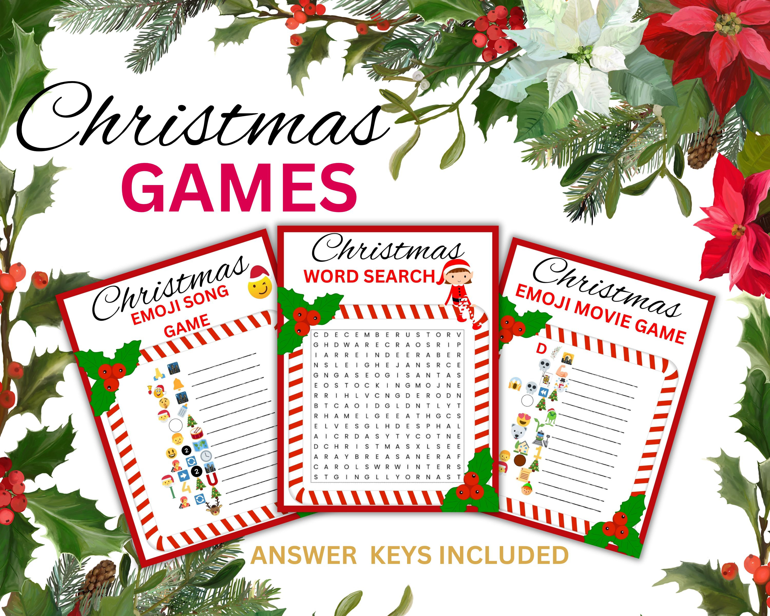 Christmas Bundle Printables PDF Christmasparty Templates Instant ...