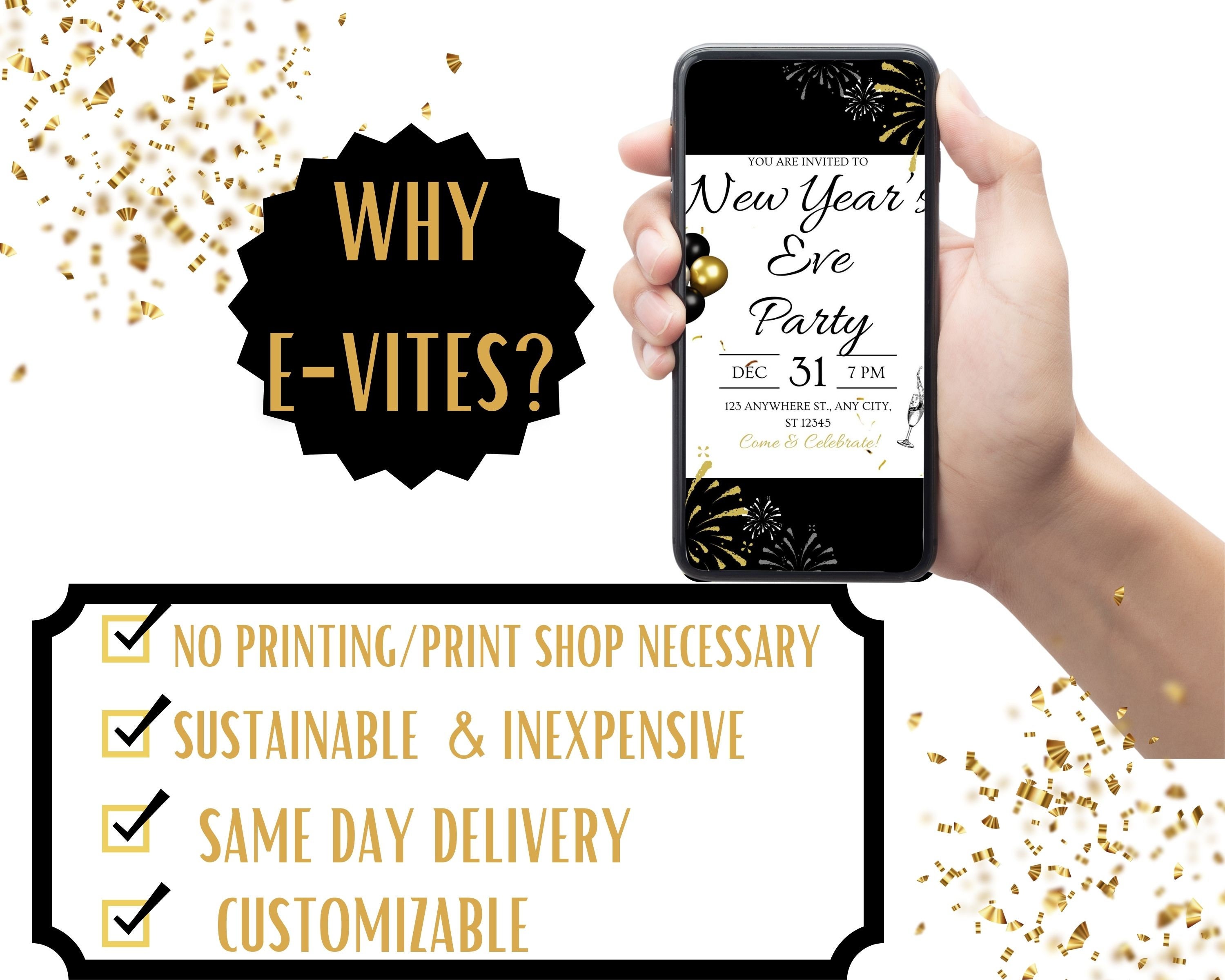 New Years Bundle Printable PDF New Years Printables Editable Templates ...