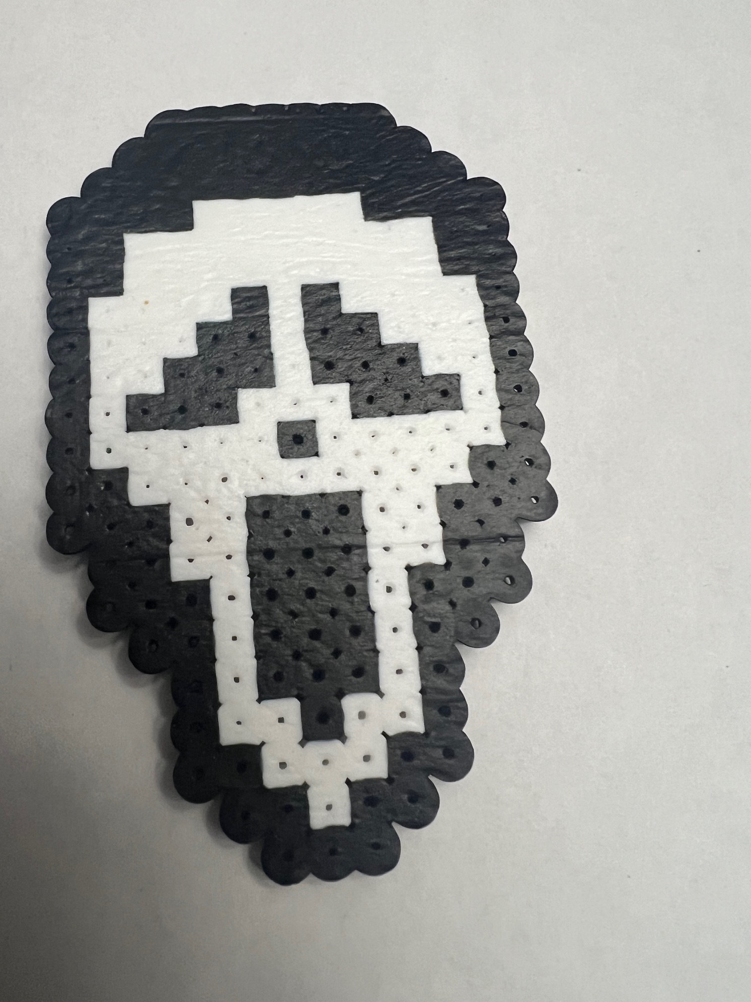 Ghost Face Perler Bead Design - Etsy