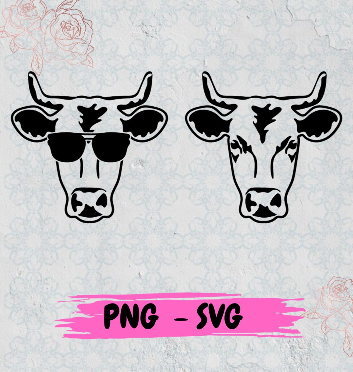 Cow Face SVG Cow SVG Cow Animal SVG Cow Head Svg Cow - Etsy