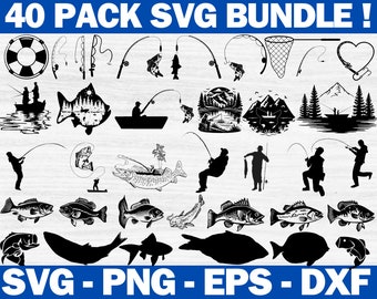 FISHING SVG Bundle, FISHING Svg Cut Files for Cricut, Fishing Lure Svg ...