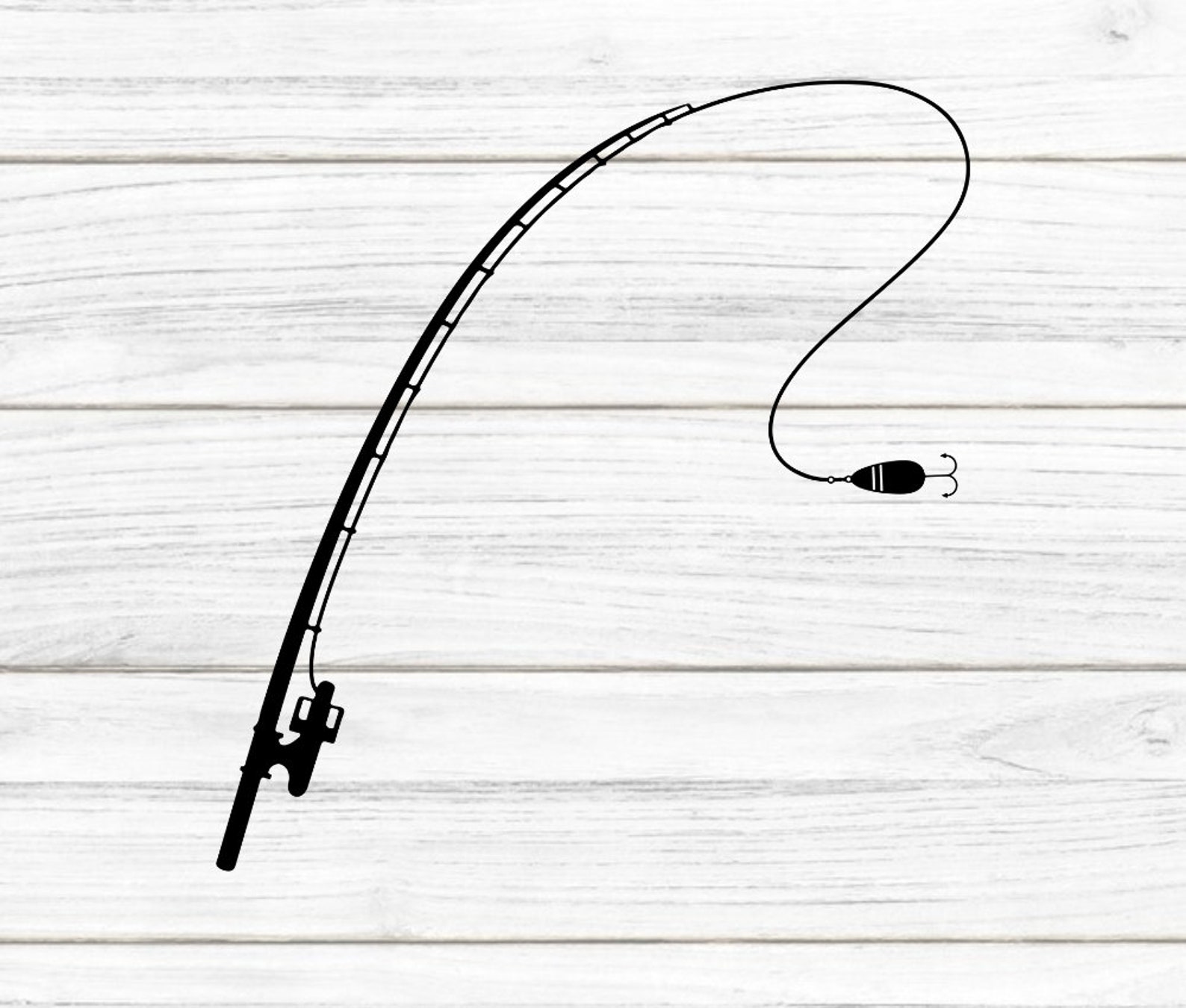Fishing Poll SVG, Fishing Rod Digital Download, Cricut Download File ...