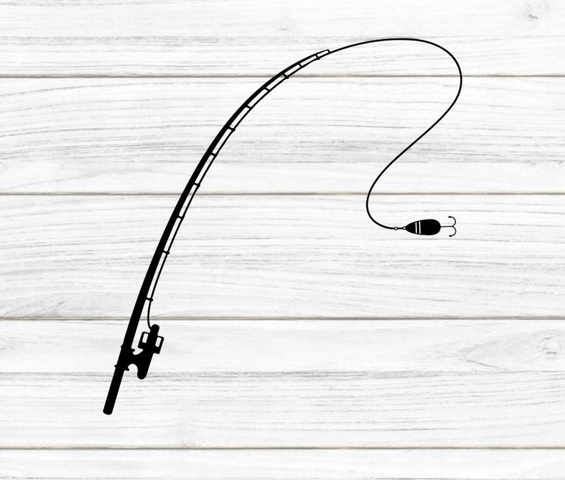 Fishing Poll SVG, Fishing Rod Digital Download, Cricut Download File ...