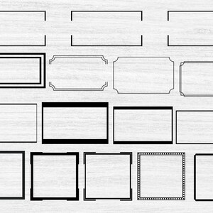 RECTANGLE SVG, Frame SVG, Instant Download, Frame Clipart, Rectangle ...