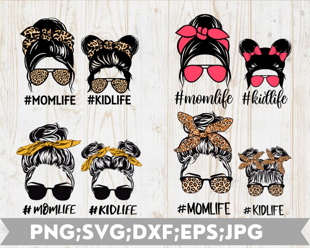 Mom Life Kid Life Bundle Svg Momlife Svg Mom Life Kid Life Png Mom ...