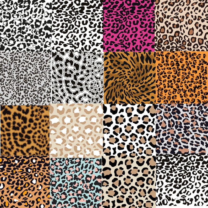 Leopard Print SVG Bundle, Leopard SVG, Layered Leopard Print, Leopard ...