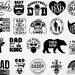Fathers Day SVG Bundle, Fathers Day SVG, Best Dad, Fanny Fathers Day ...