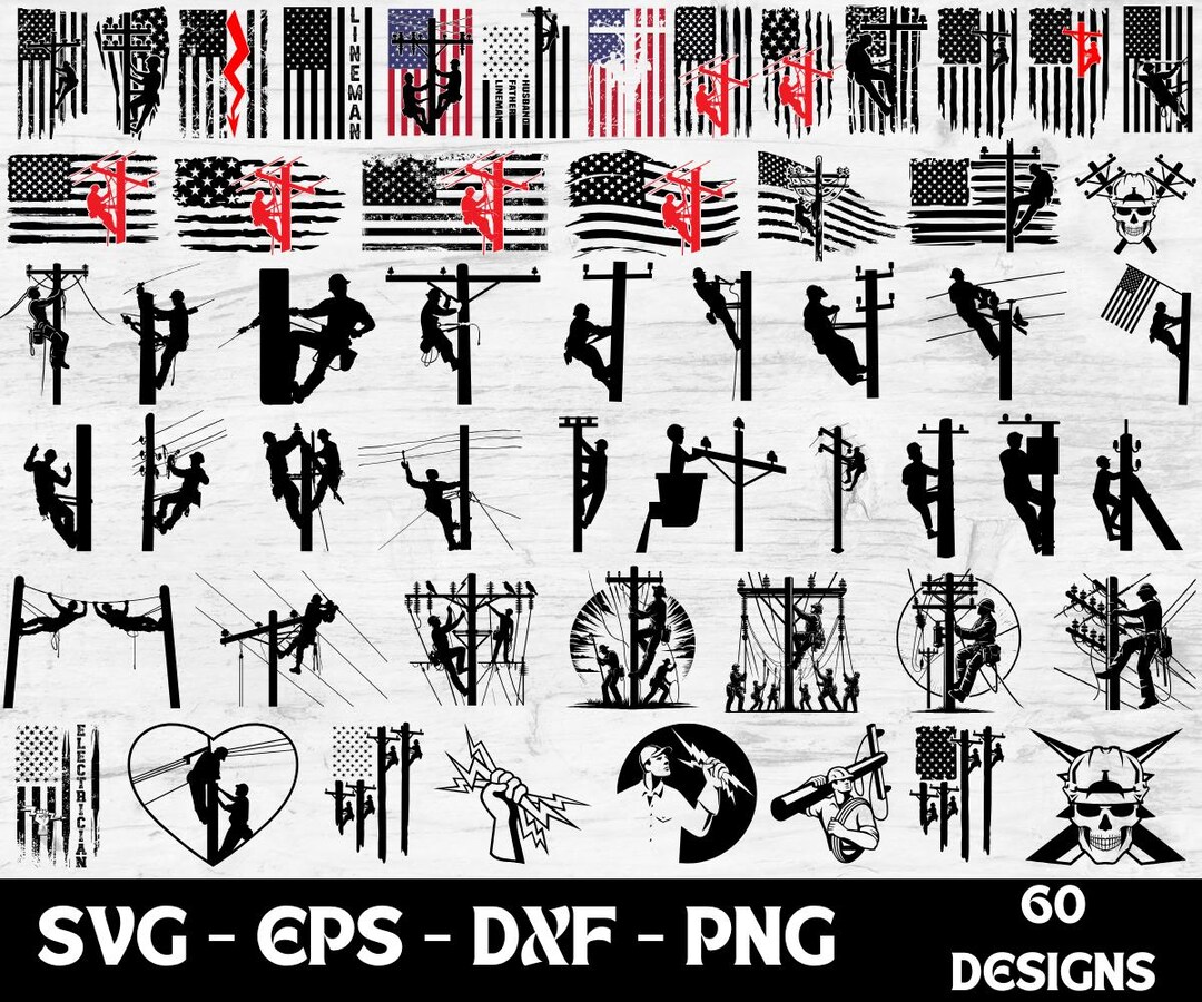 Lineman Electrician SVG, Power Pole Svg, Lineman Svg, Electrician Svg ...