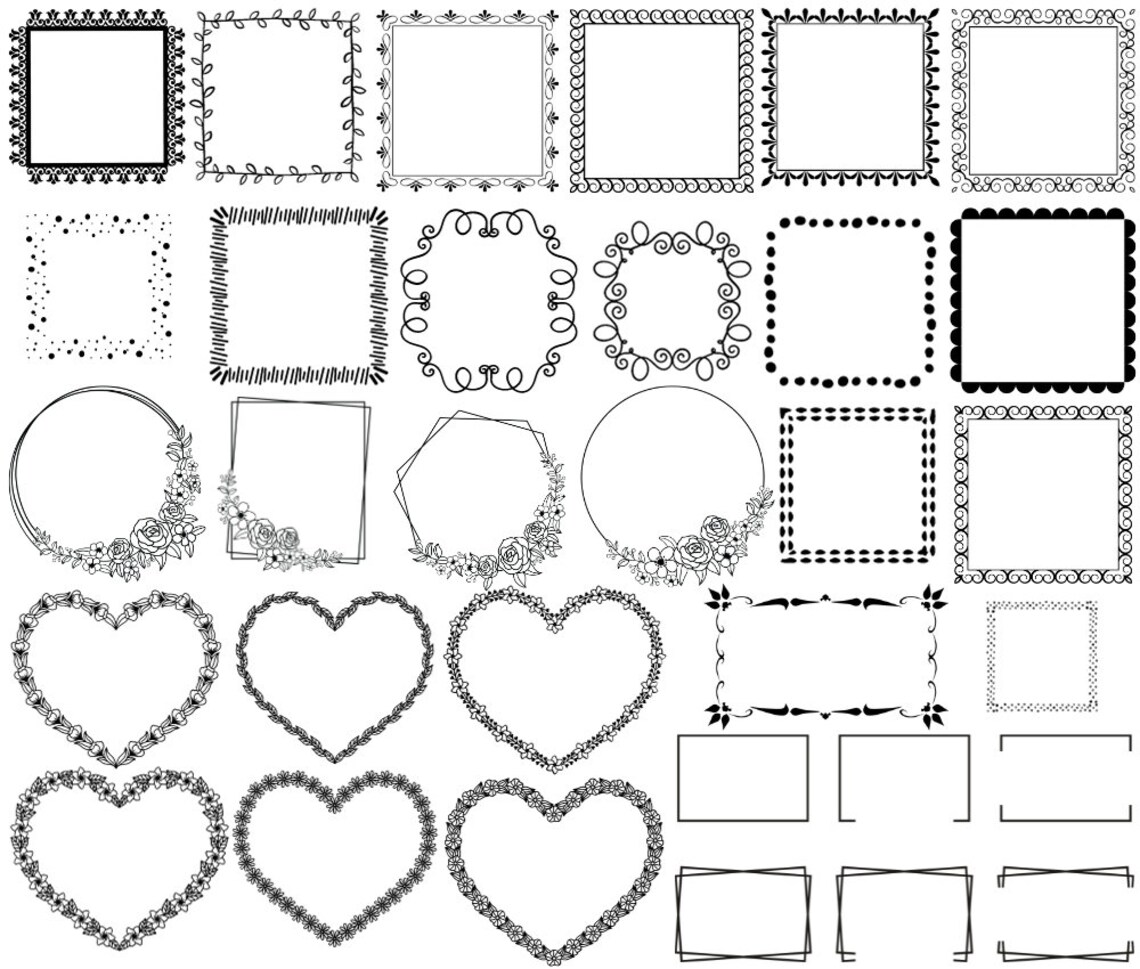 Frame Svg Bundle Circle Frame Svg Svg Files For Cricut Frames Svg