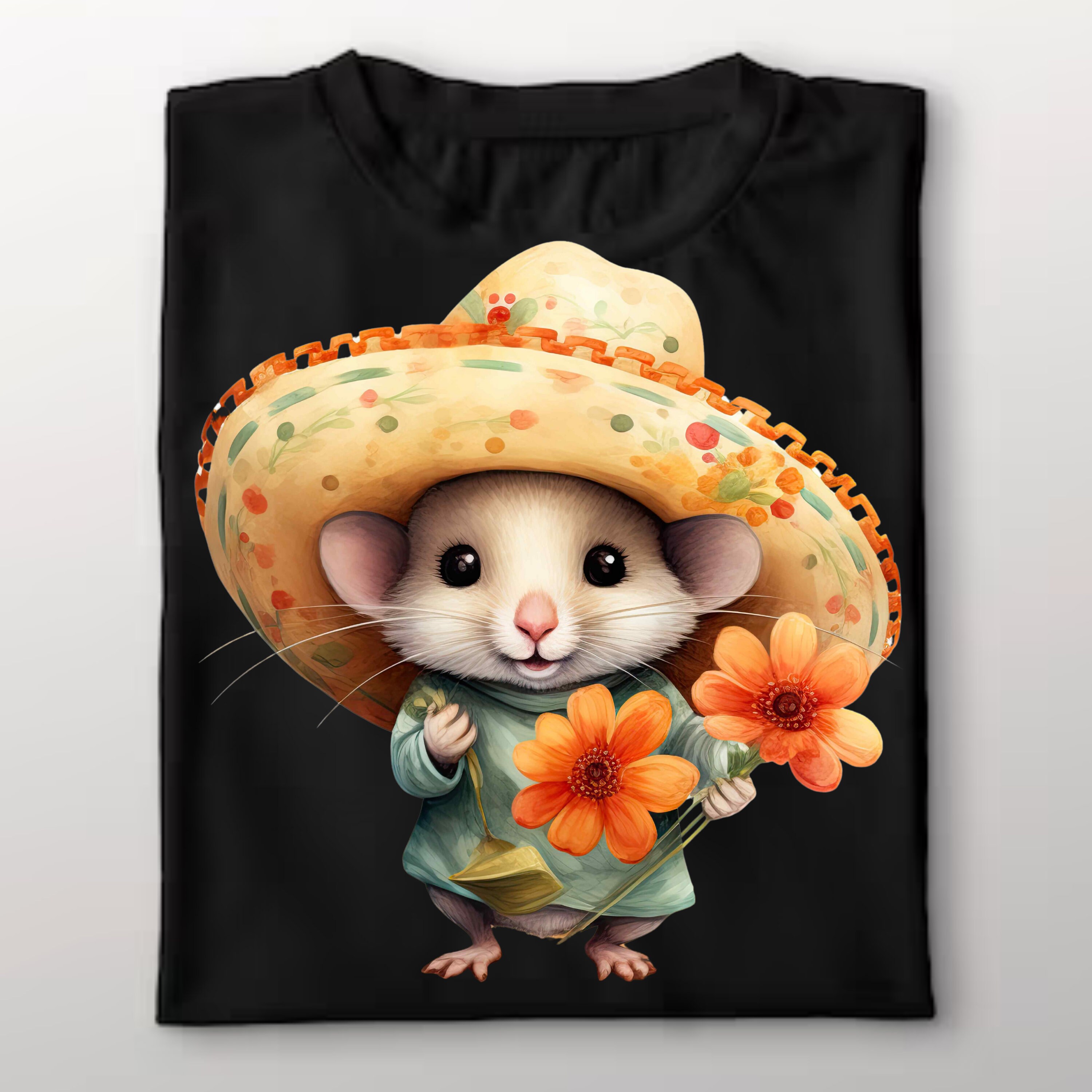 Cute Spring Flower Mouse Clipart Bundle 4 High Quality JPG - Etsy