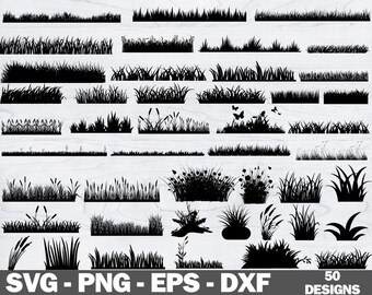 GRASS SVG BUNDLE, Grass Svg Clipart, Wild Grass Svg Cut Files for ...