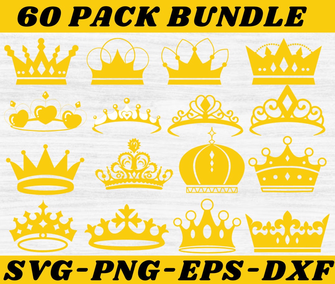 Crown SVG Bundle, Crown Svg, Tiara Svg, Queen Tiara Svg, Princess Tiara ...