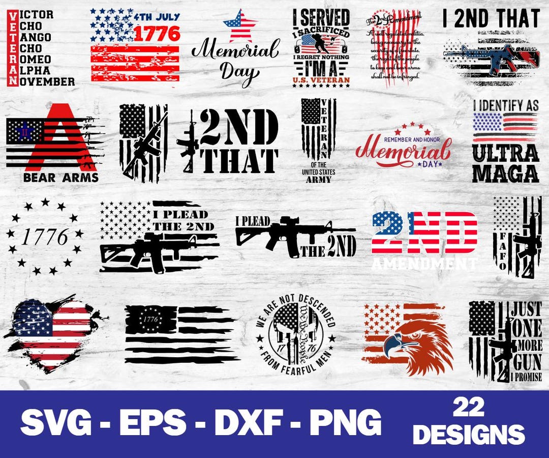 2nd Amendment Svg Bundle, Second Amendment Svg, Gun Rights Svg, 2nd Amendment Tattered Flag File ...