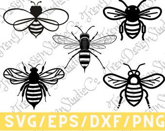 Bee SVG, Bee SVG Bundle, Honeybee SVG, Queen Bee Svg, Bee Hive Svg ...