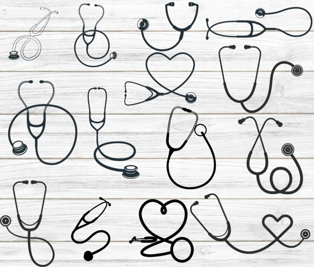 Stethoscope SVG Bundle,stethoscope Clipart,stethoscope Dxf,stethoscope ...