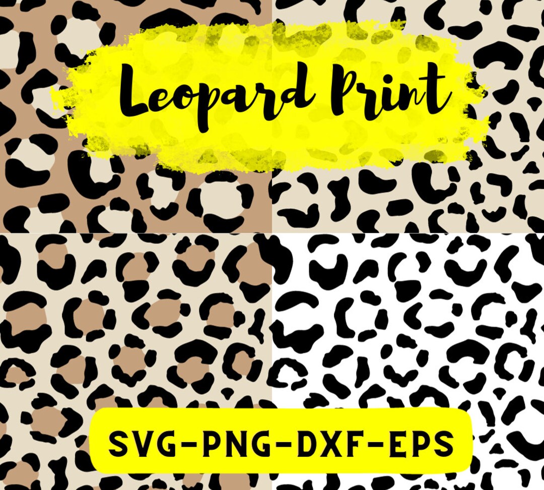 Leopard Print SVG Bundle, Leopard SVG, Layered Leopard Print, Leopard ...