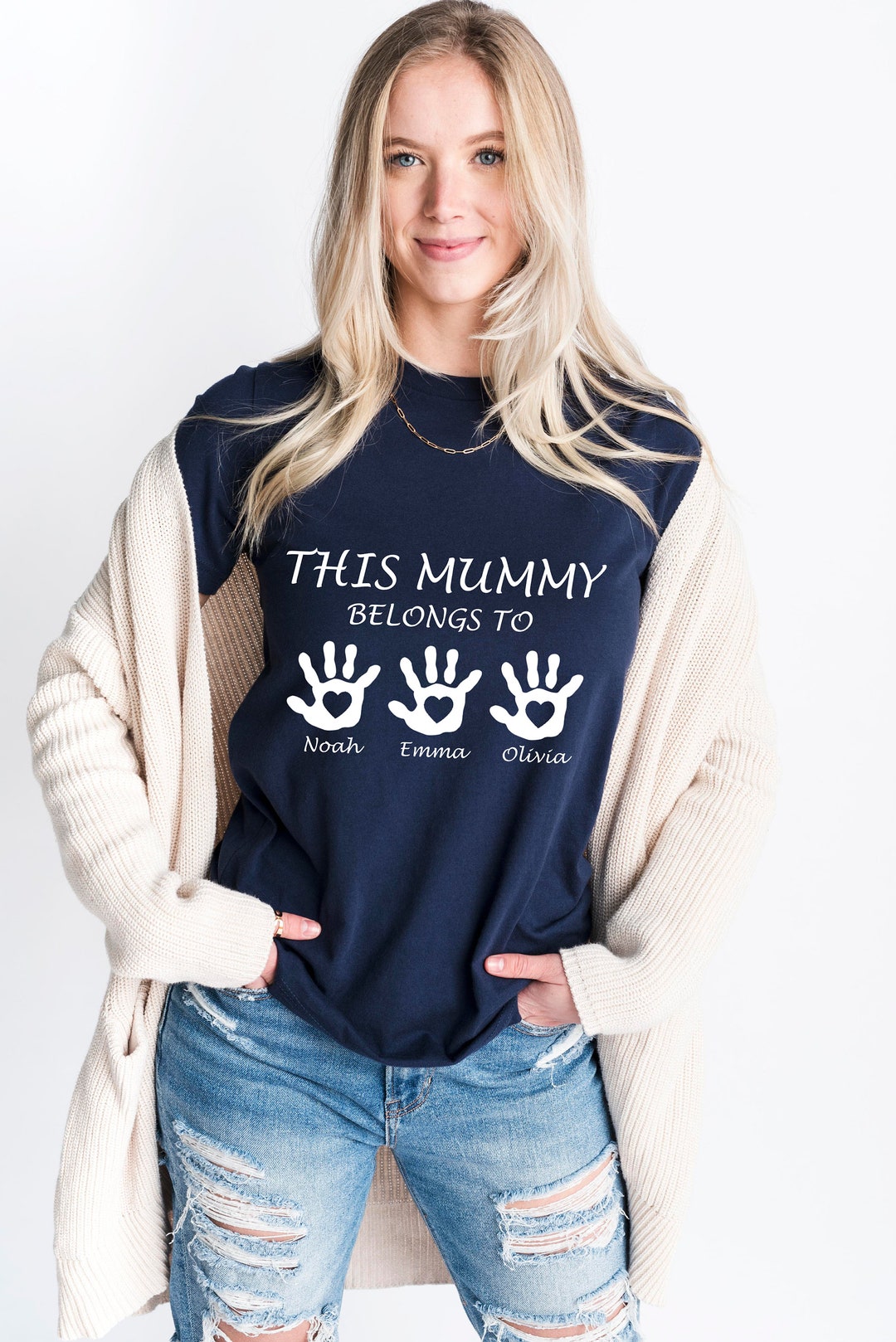 Personalized Mummy Shirt: Custom Mom Gift, Mother's Day Shirt - Etsy