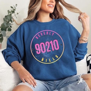 Vintage Beverly Hills 90210 Sweatshirt: 90s TV Show Fan Gift - Etsy