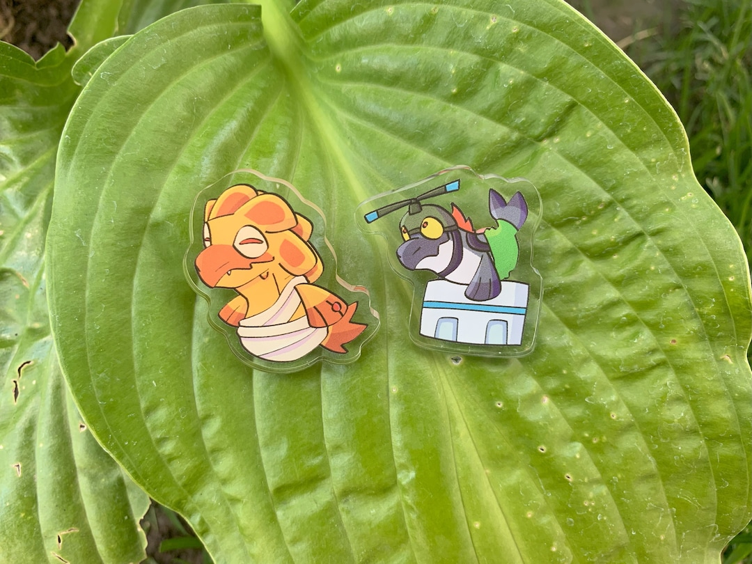 Splatoon 3 Salmon Run Next Wave Chinook and Goldie 1.5" Cute Video Game ...