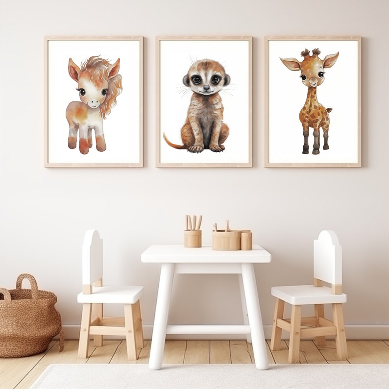 Pony Children's Wall Art / High-resolution Poster / Nursery Wall Art ...
