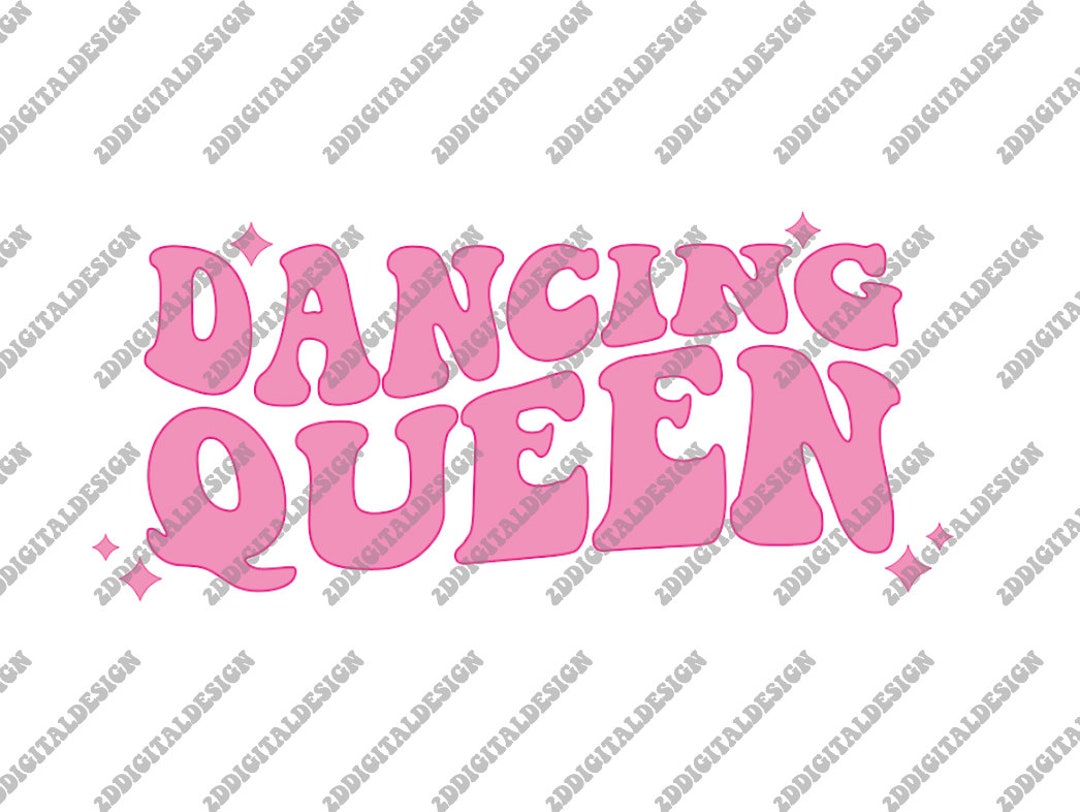 Dancing Queen SVG PNG, Dancer Svg, Groovy Retro 70s, Hand Lettered Svg ...