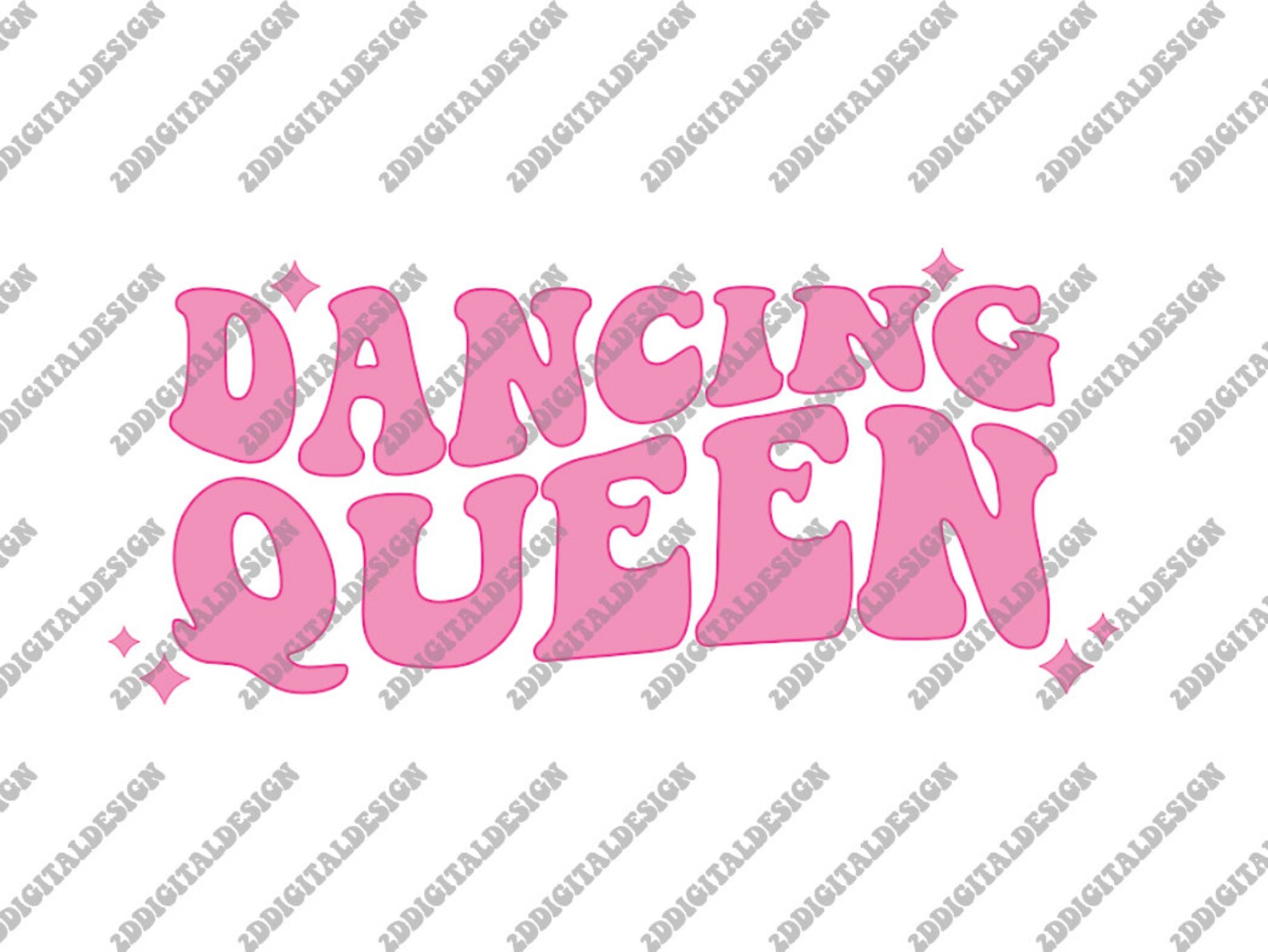 Dancing Queen SVG PNG, Dancer Svg, Groovy Retro 70s, Hand Lettered Svg ...