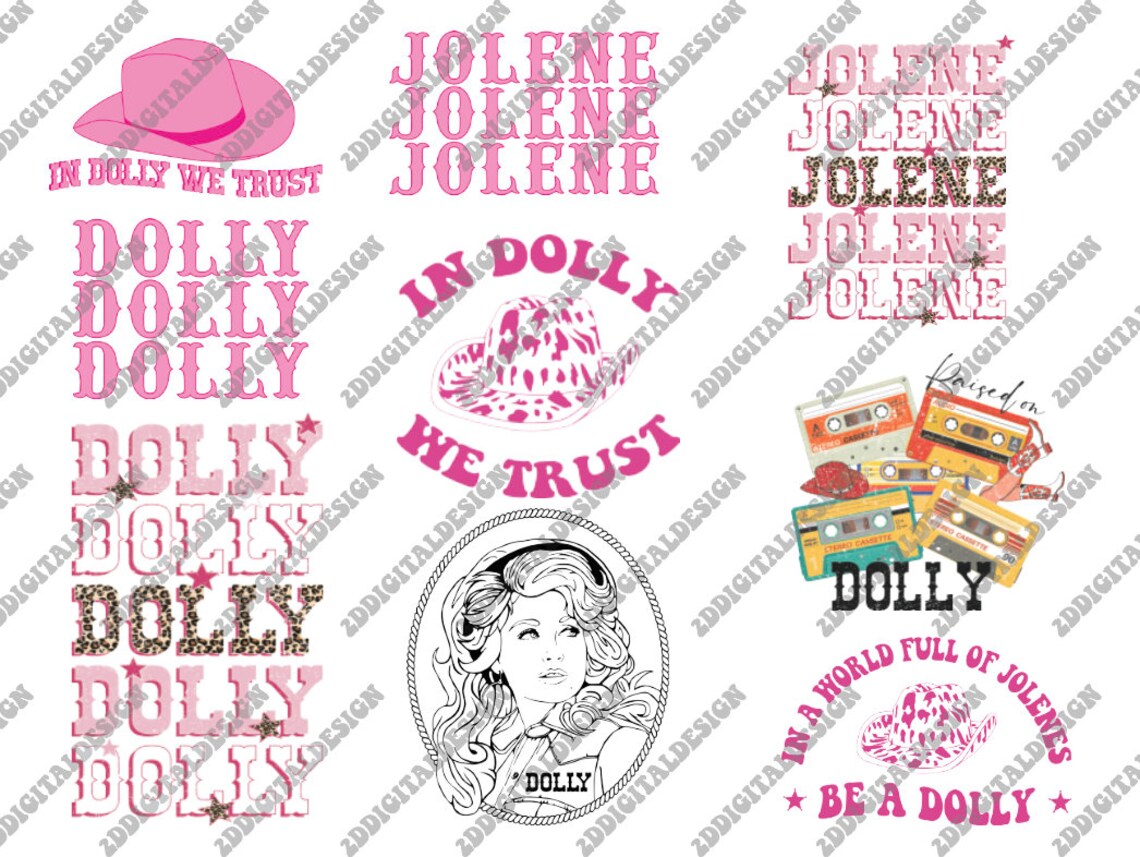 Dolly Parton Bundle, Dolly Parton Png, Raised on Png, Jolene Png, in ...