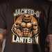 Jacked-o'-lantern Funny Muscle Pumpkin Tee - Funny Halloween T-shirt ...